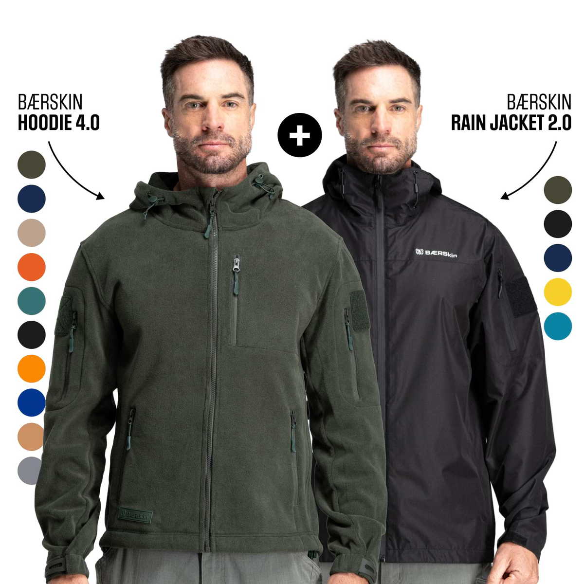 BÆRSkin 3-in-1 (Hoodie 4.0 + Rain Jacket 2.0) | BÆRSkin Tactical