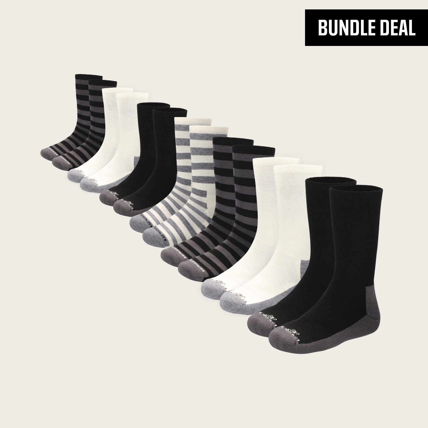 Merino Wool Terry Long Crew Socks (7 Pack) | BAERSkin Tactical Supply ...