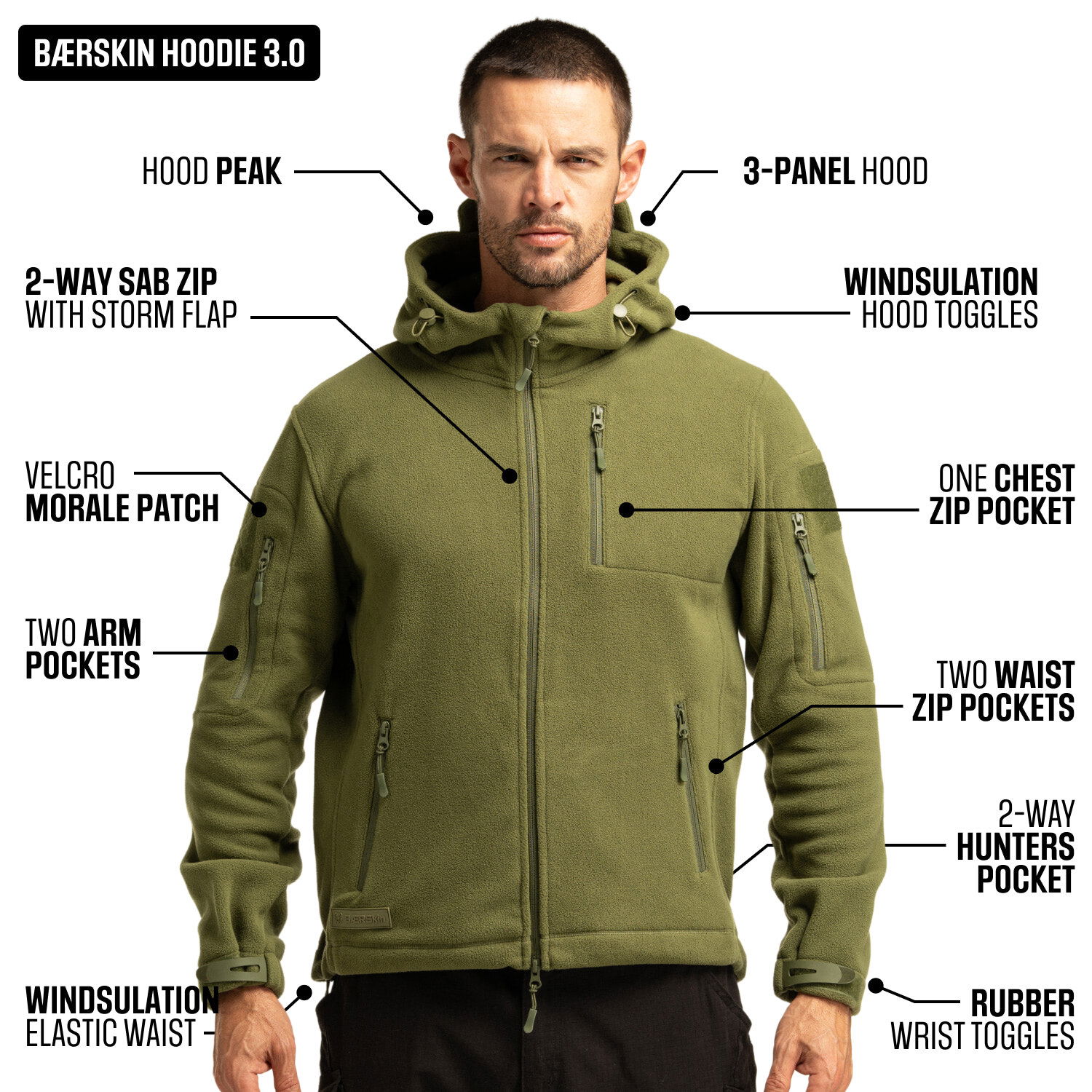 BÆRSkin Tactical Hoodie 3.0 | BAERSkin Tactical Supply Co. Get comfort ...
